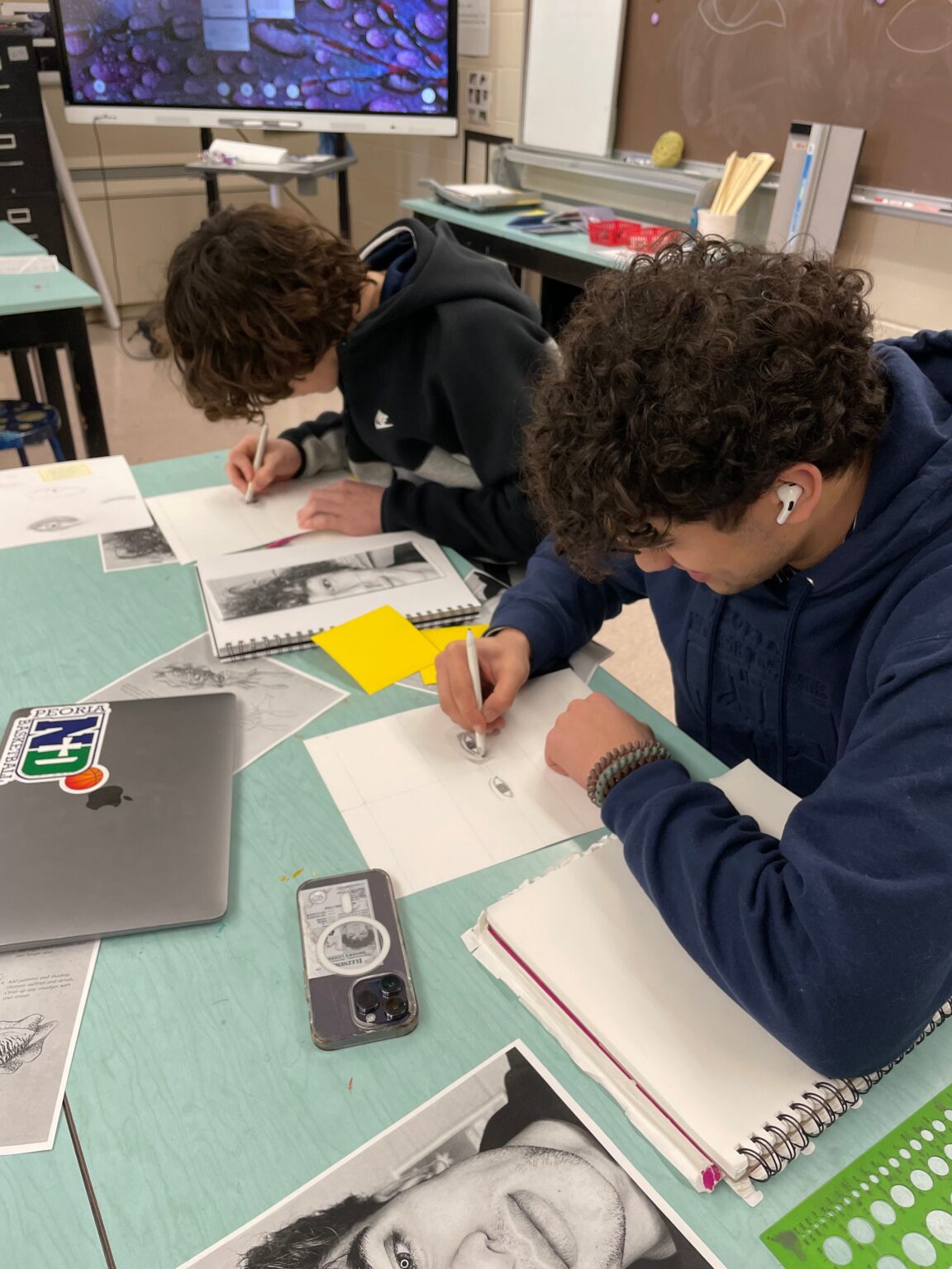 Students in Ms. Cramer’s Art 1 class – PNDHS